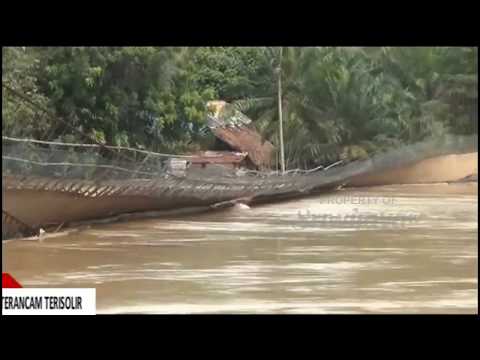 Jembatan Gantung Putus Karena Banjir, 3 Kampung Terancam Terisolir – SRIWIJAYA TV